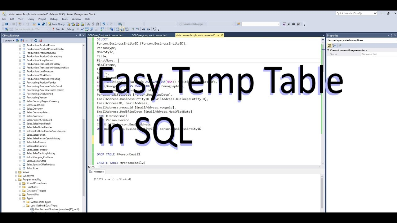 How To Create Temp Table SQL Server? How To Create Temp Table SQL Server?